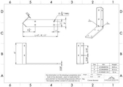Corner Shelf Bracket - Cascade Iron Co.
