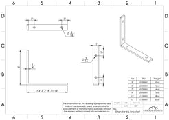 L Bracket - Metal Shelving Support – Cascade Iron Co