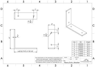 Heavy Duty L Bracket