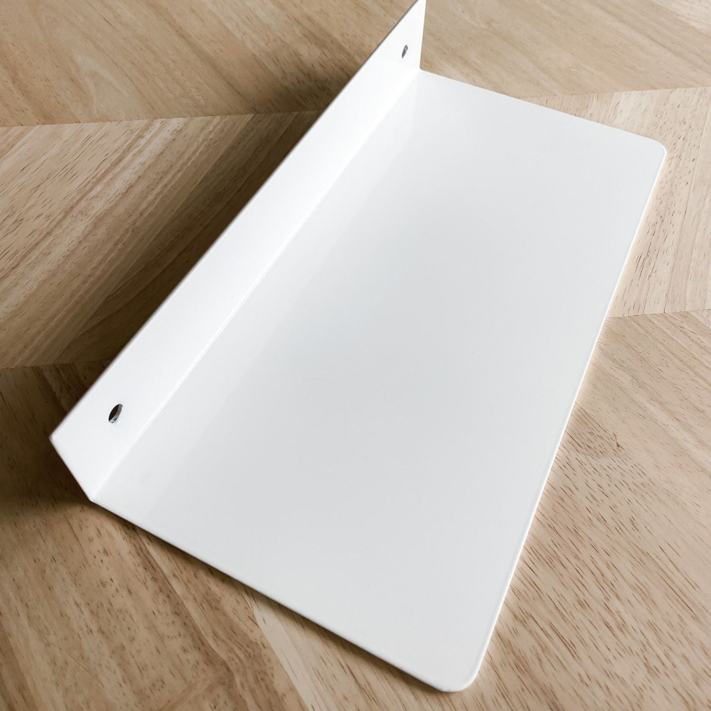 Floating Metal Shelf - Black or White – Cascade Iron Co